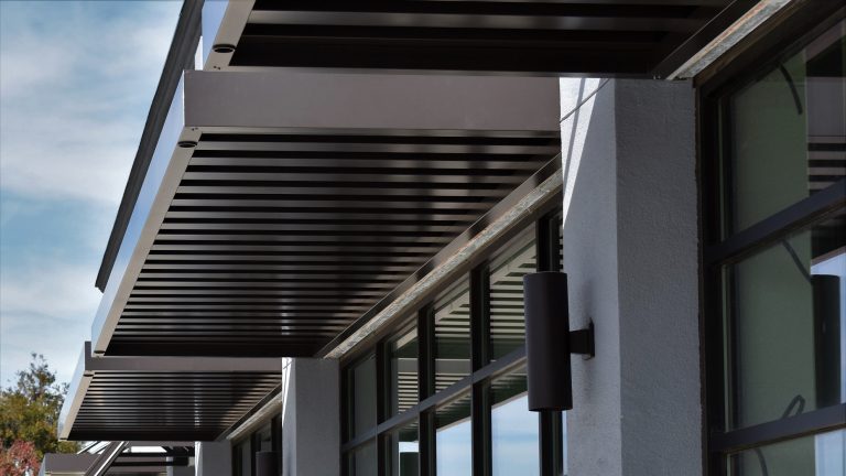 Metal Sunshades & Canopies for Retail Stores | Canopy Solutions